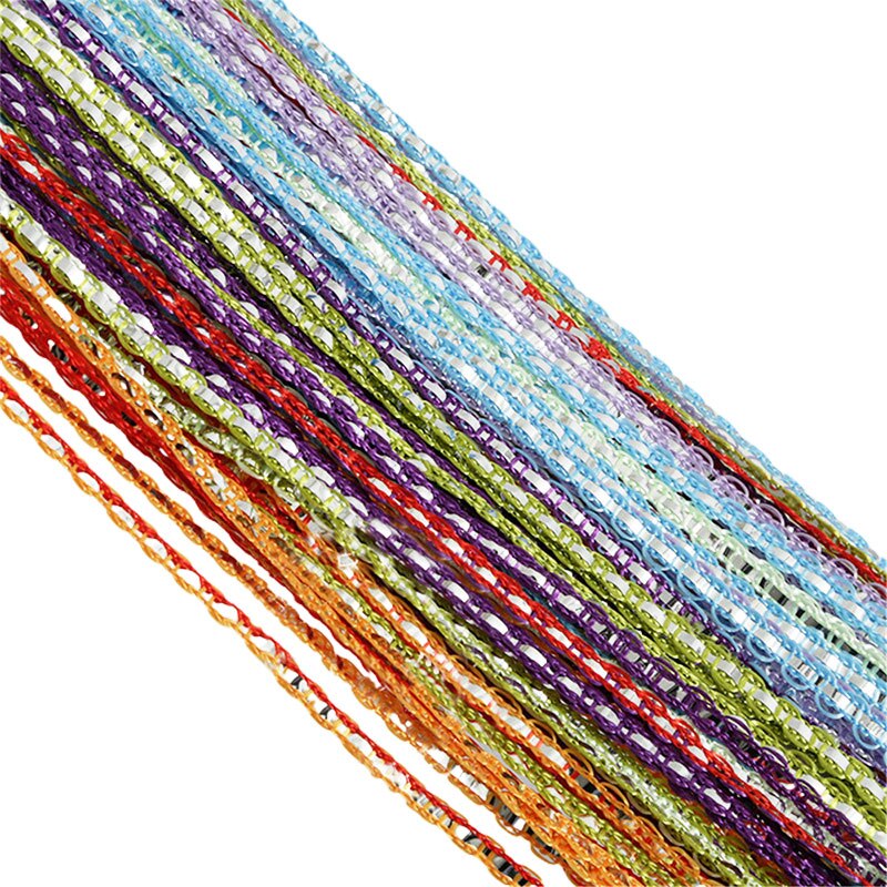 Multicolor Curtain Shiny Tassel Line Living Room C... – Grandado