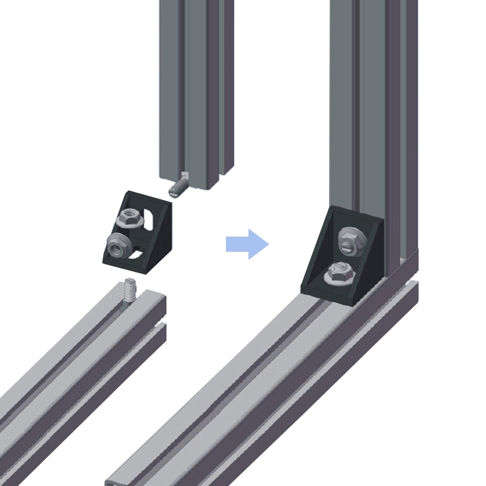 TANiCE 20Pcs Angle Bracket Angle Connector Fasteni... – Grandado