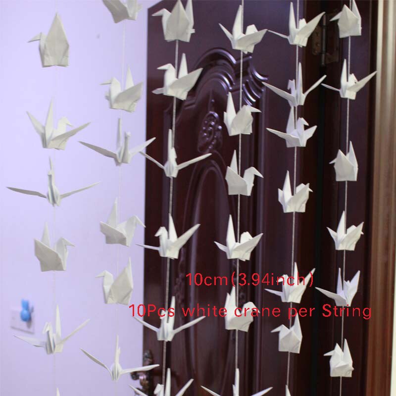 Wedding White Origami Paper String Garlands for Or... – Grandado