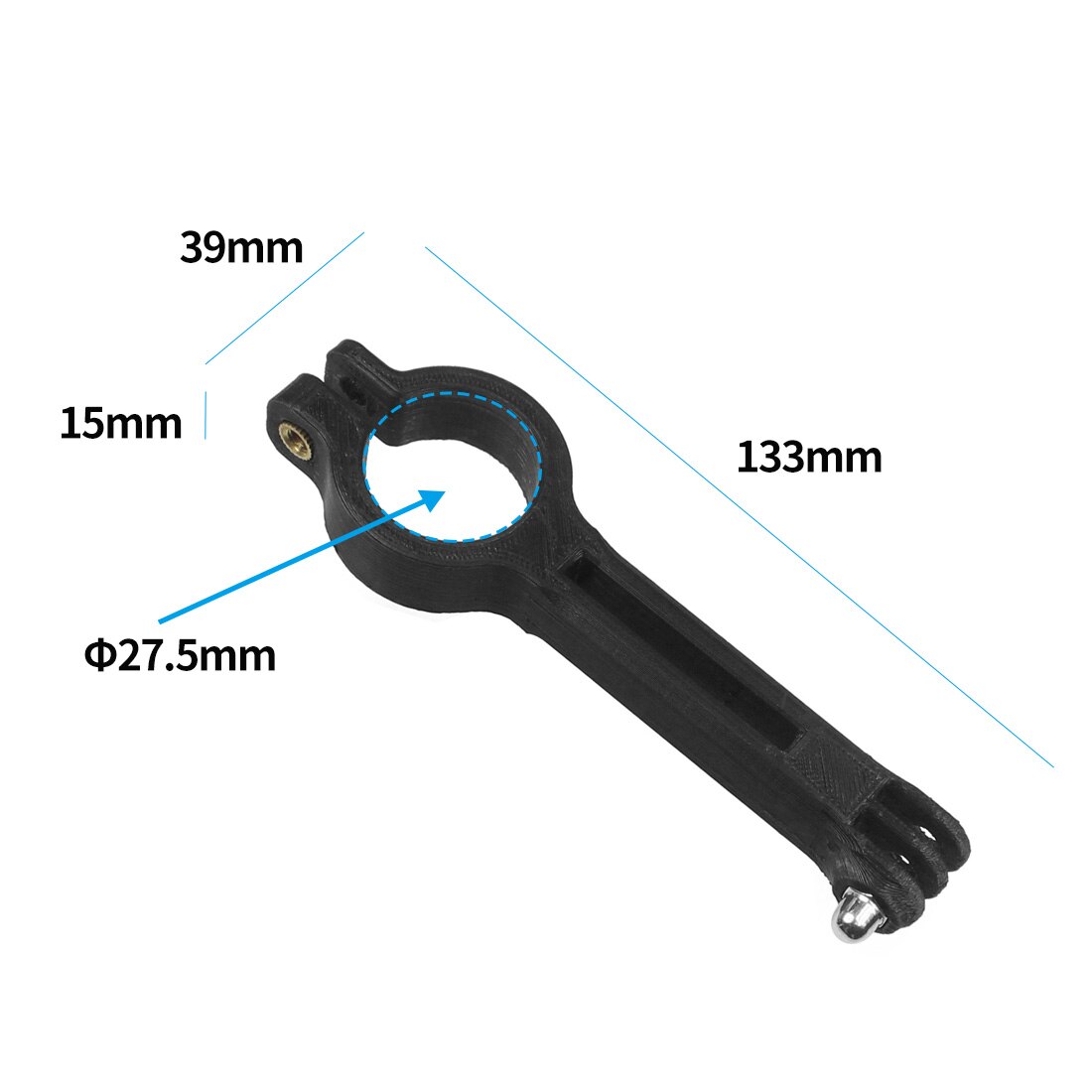 3D Printed Diving Light Clip Flash Clamp Black PLA... – Vicedeal