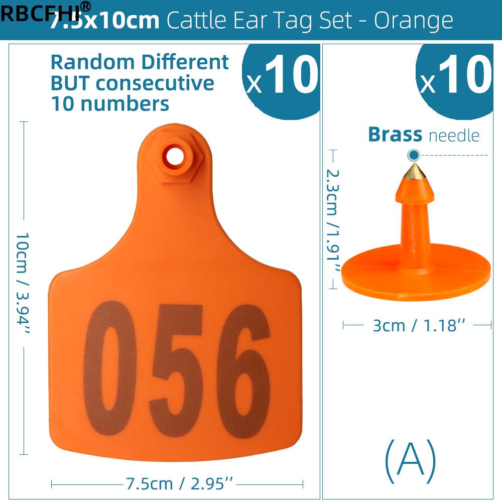 7.5x10CM 10PCS Soft TPU Cattle Ear Tags Livestock ... – Vicedeal