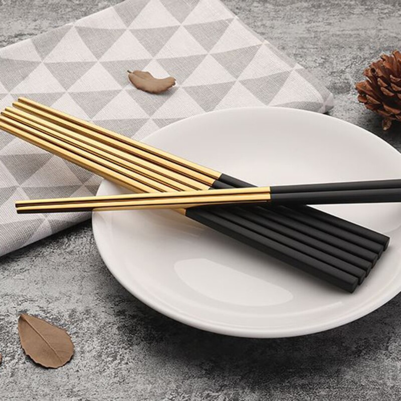 304 Stainless Steel Chopsticks Gold-Plated Titaniu... – Grandado