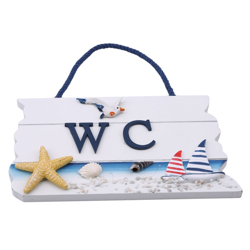 Wooden WC Doorplate Door Hang Tag WC Bathroom Toil... – Grandado