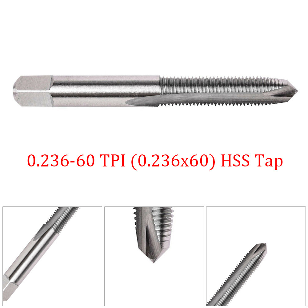 0.236-60 TPI 0.236x60 HSS Thread TPI Tap With Case... – Grandado