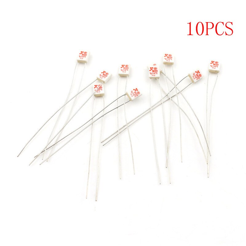 10Pcs 250V 2A M20 TF 115 Celsius Thermal Fuse Squa... – Vicedeal