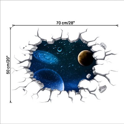 3D Space Universe Series Wall Stickers Galaxy Star... – Grandado