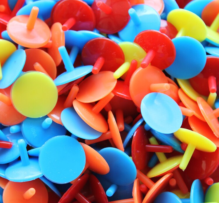 100pcs golf ball marker plastic mark 24mm Flat Tra... – Grandado