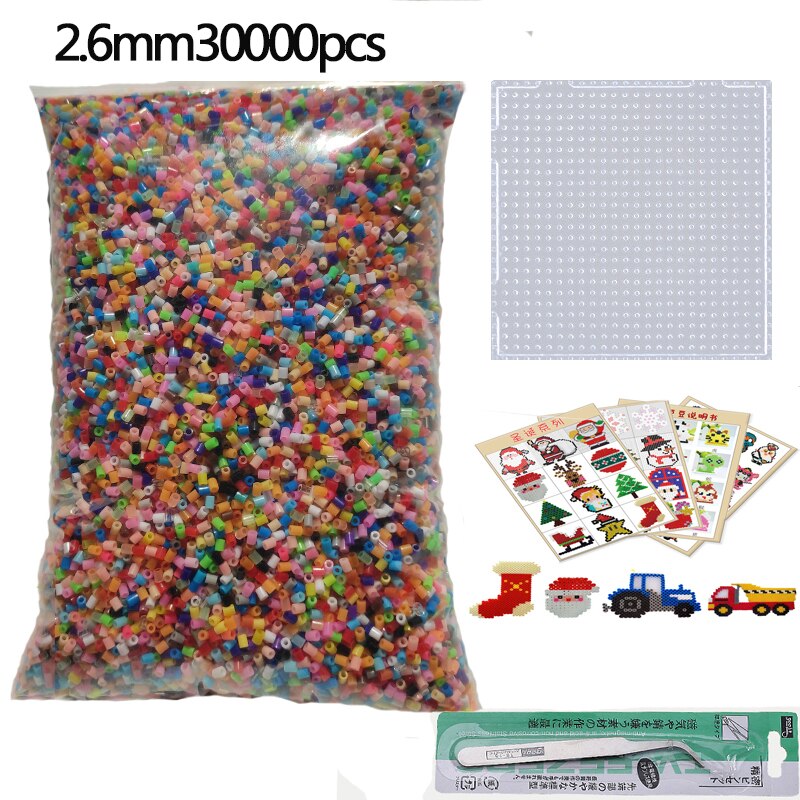 30000pcs 2.6mm Hama Beads Perler Mini Hama Fuse Be... – Grandado