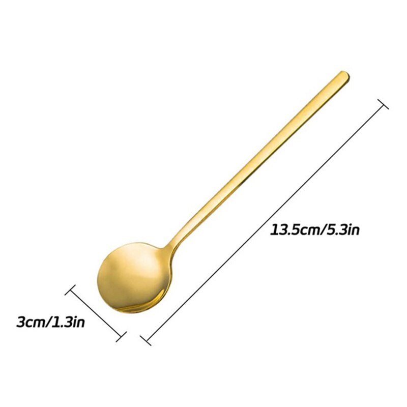 Stainless Steel 304 mini Round Spoon Coffee Spoon ... – Vicedeal
