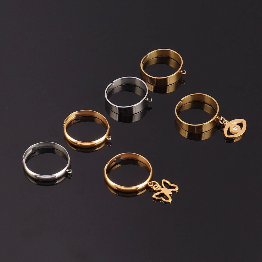 5pcs/lot Stainless Steel Adjustable Rings Accessor... – Grandado