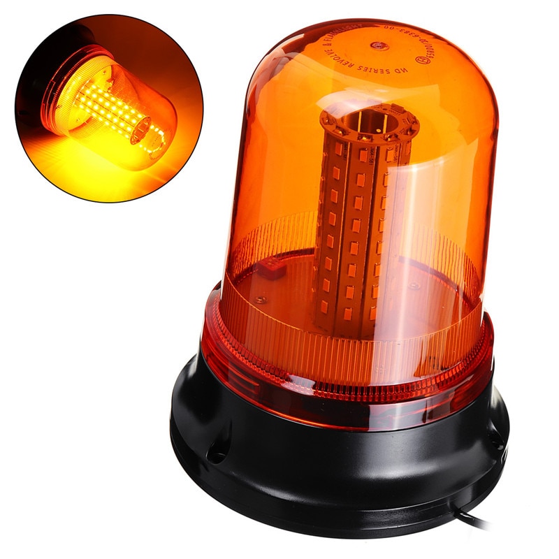 80 LED Amber Beacon Light Three modes Car Rotating... – Grandado
