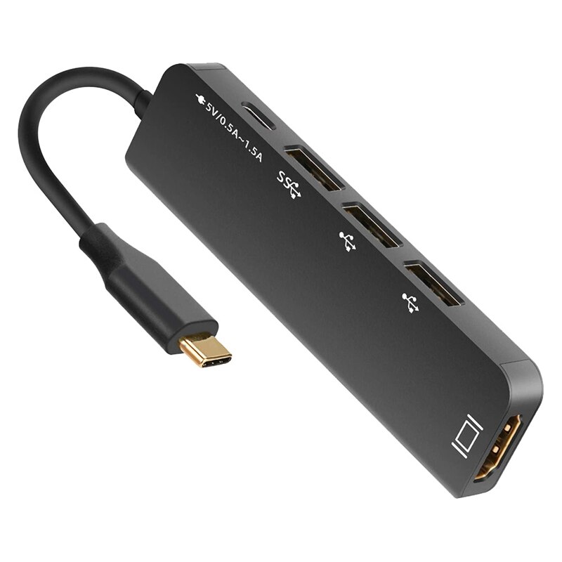 Hub USB-C 5-en-1, Hub Portable 5 Ports en aluminiu... – Grandado