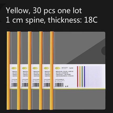 PP Thickened A4 Report Cover & Spine Bar Trans... – Grandado