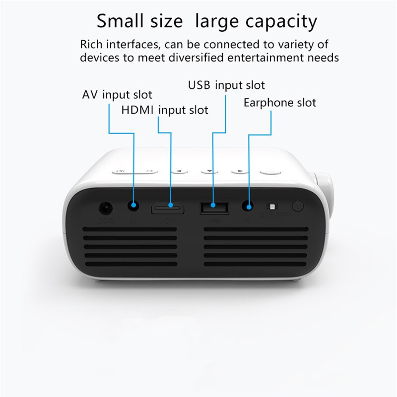 YG280 Mini LED Projector 1080P Portable Home Theat... – Grandado