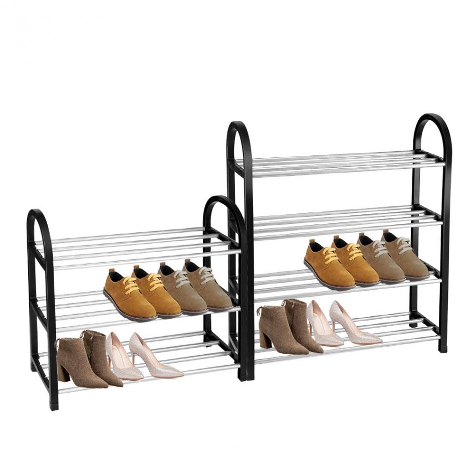 Schuh Rack 3/4 Schichten Schuh Schrank Aluminium M... – Vicedeal