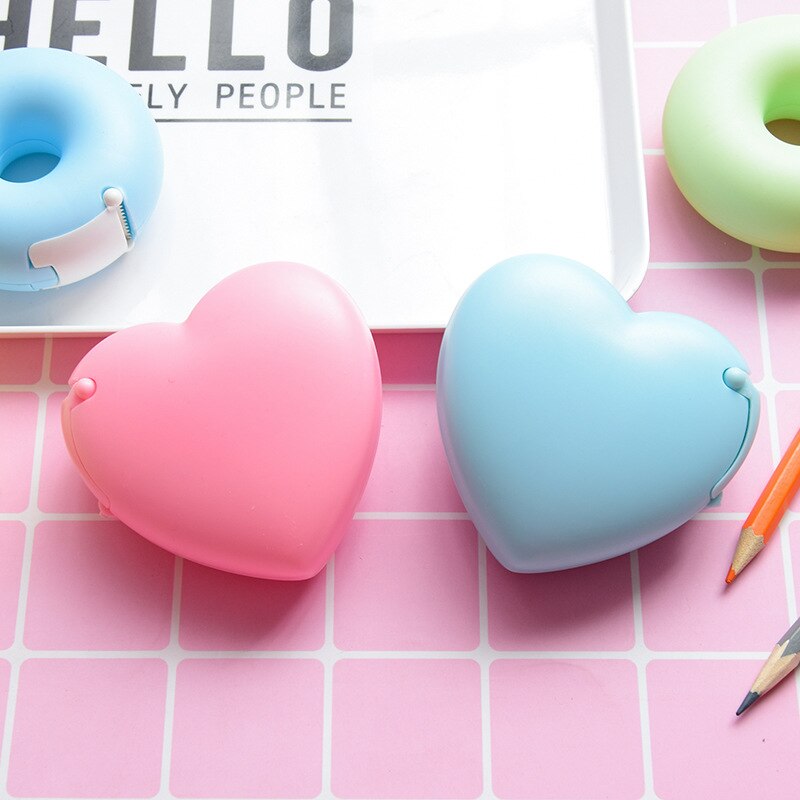 Cute Kawaii Heart Plastic Masking Washi Tape Dispe... – Grandado