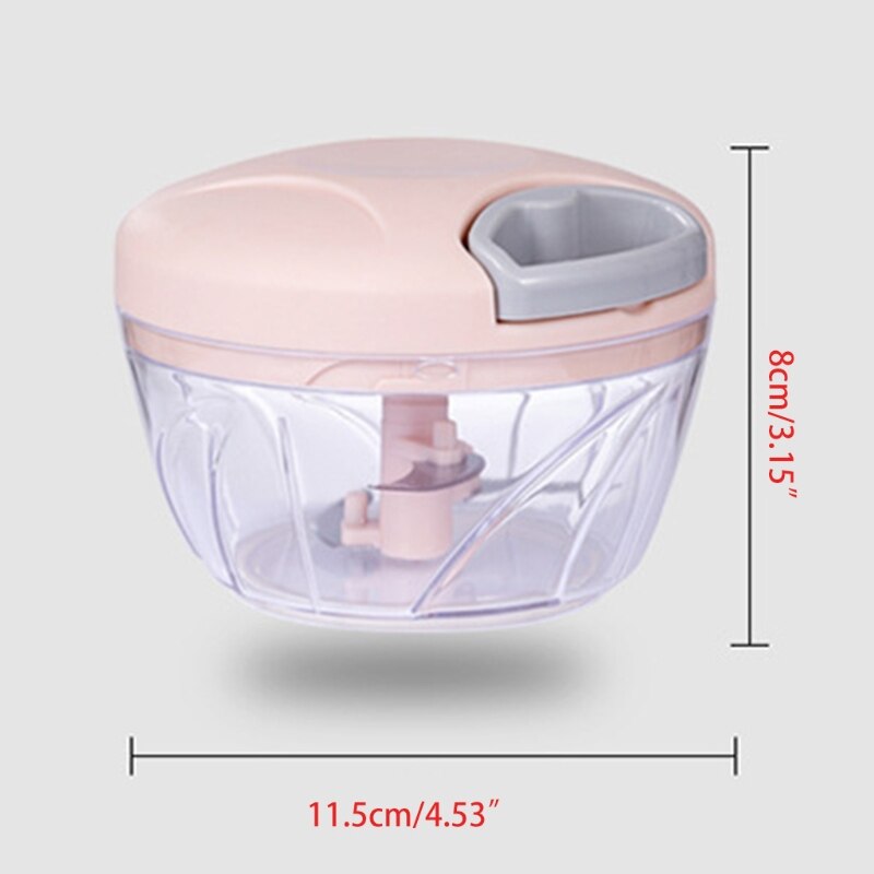 Mini Manual Food Chopper Small Hand Powered Food P... – Grandado