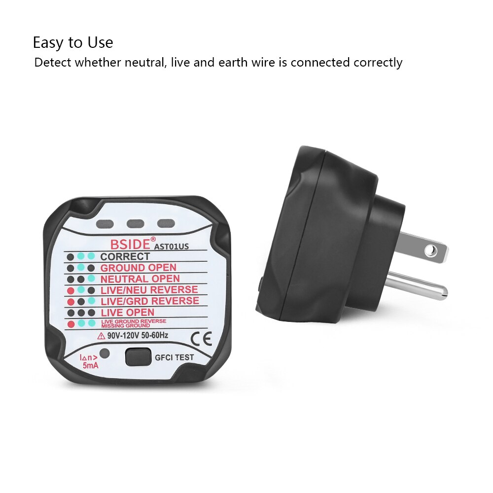 Socket Tester Outlet Tester EU US Plug Automatic E... – Grandado
