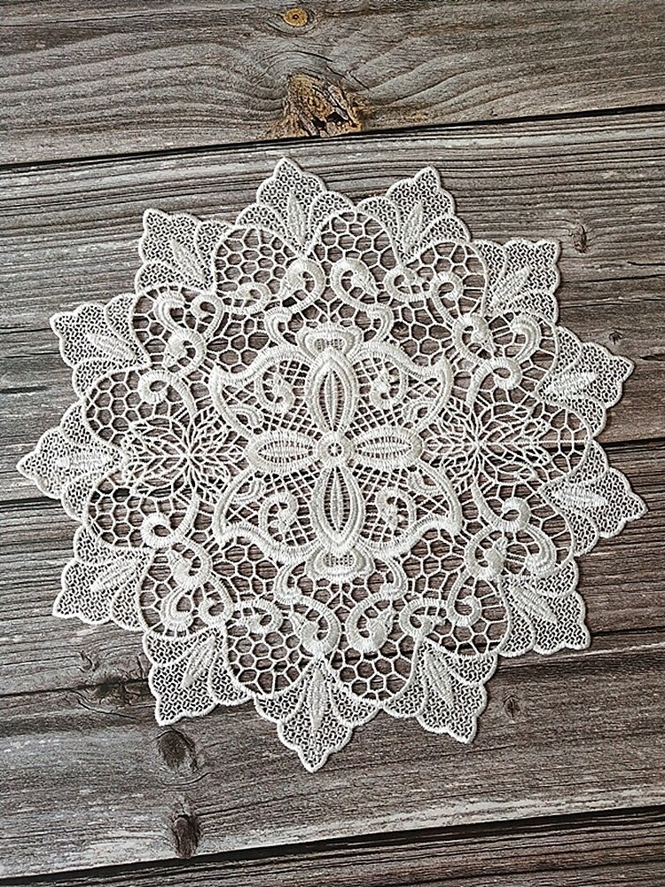 Vintage Milky White Water Soluble Embroidery Lace ... – Grandado