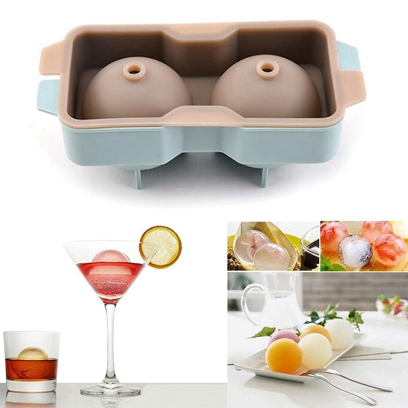 2Pcs Round Ice Mold with Funnel,Crystal Clear Whis... – Grandado