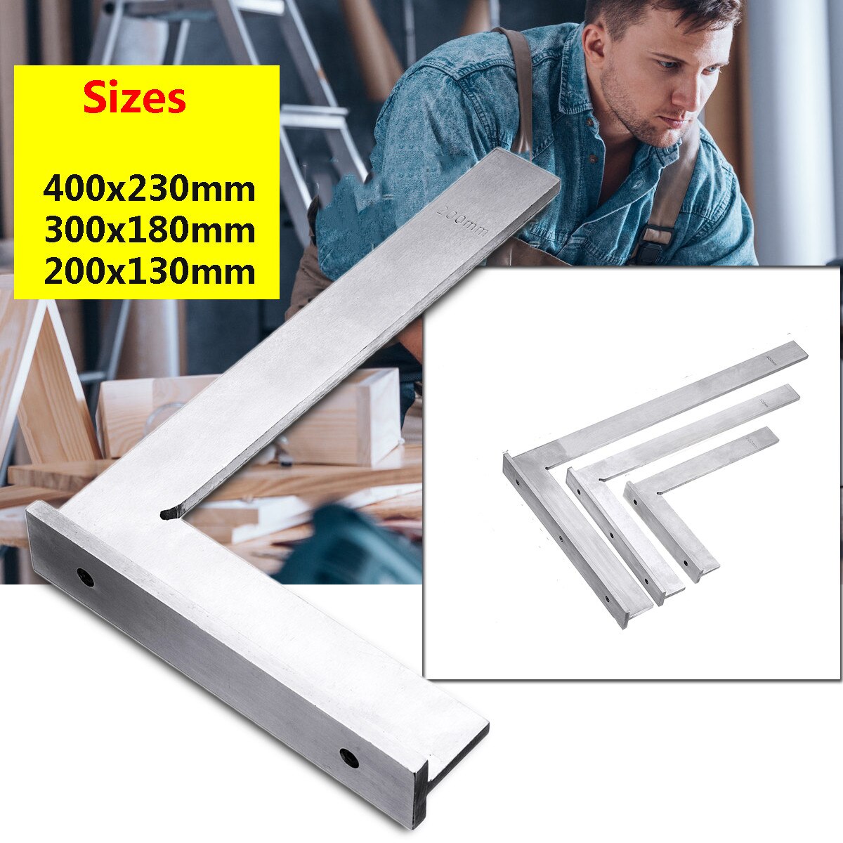 Stainless Steel Angle Ruler 90 Degree Angle Corner... – Vicedeal