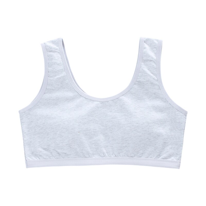Bobora Cute Girls Training Bra Solid Color Crop Ta... – Grandado