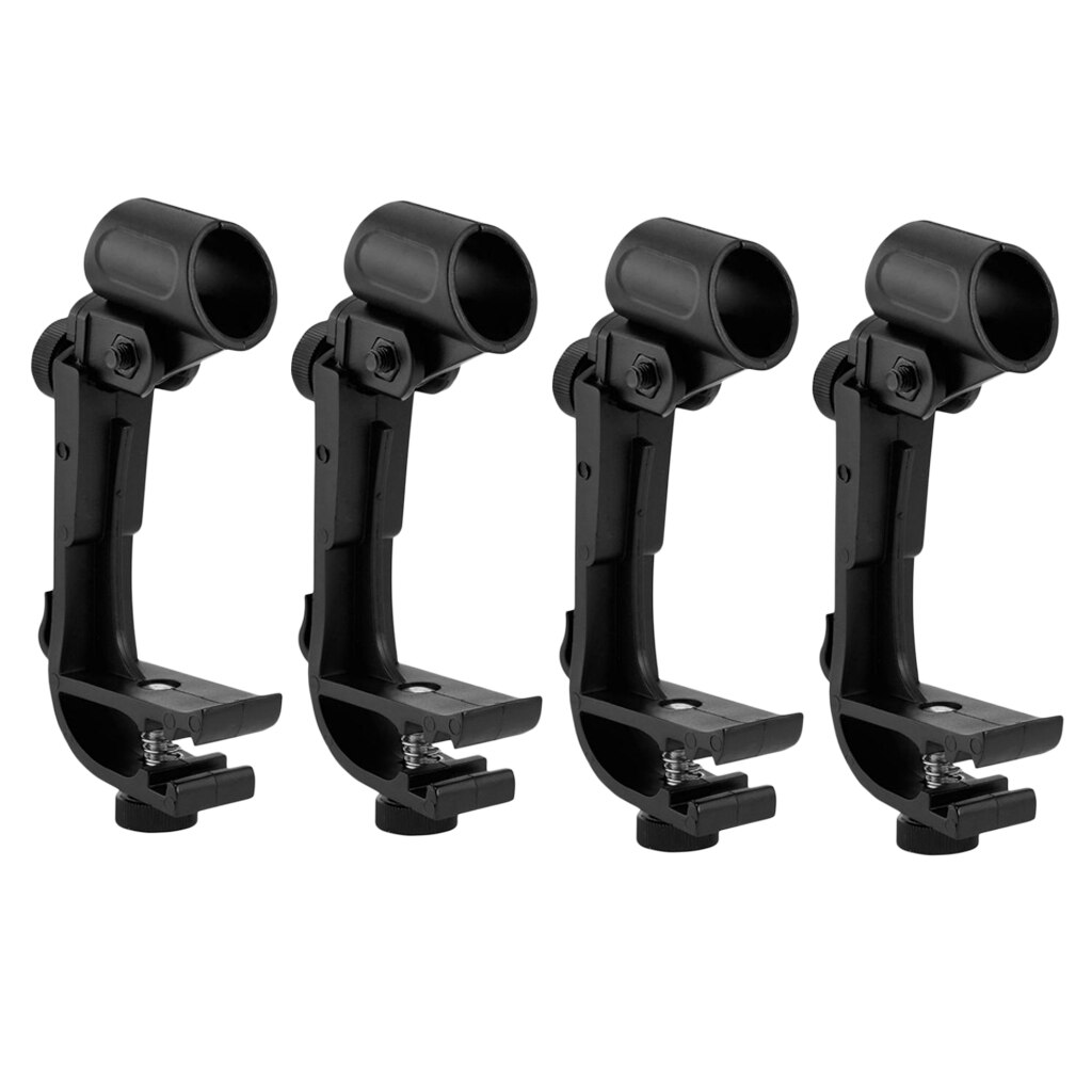 Pack of 4 Drum Rim Microphone Clip Clamp Stage Per... – Vicedeal