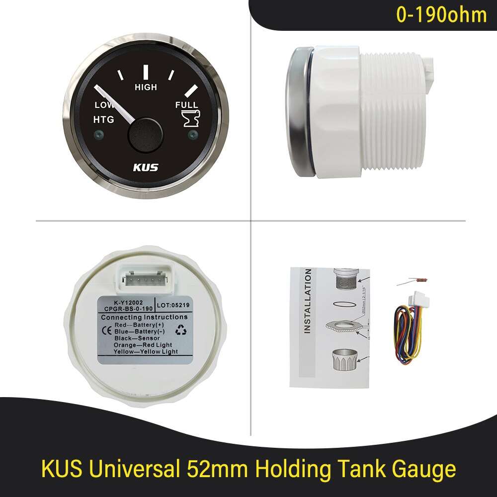 KUS Marine Holding Tank Level Gauge Waterproof Boa... – Grandado