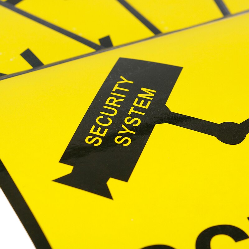 10pcs 11x11cm Warning Sticker Monitoring Warning S... – Grandado