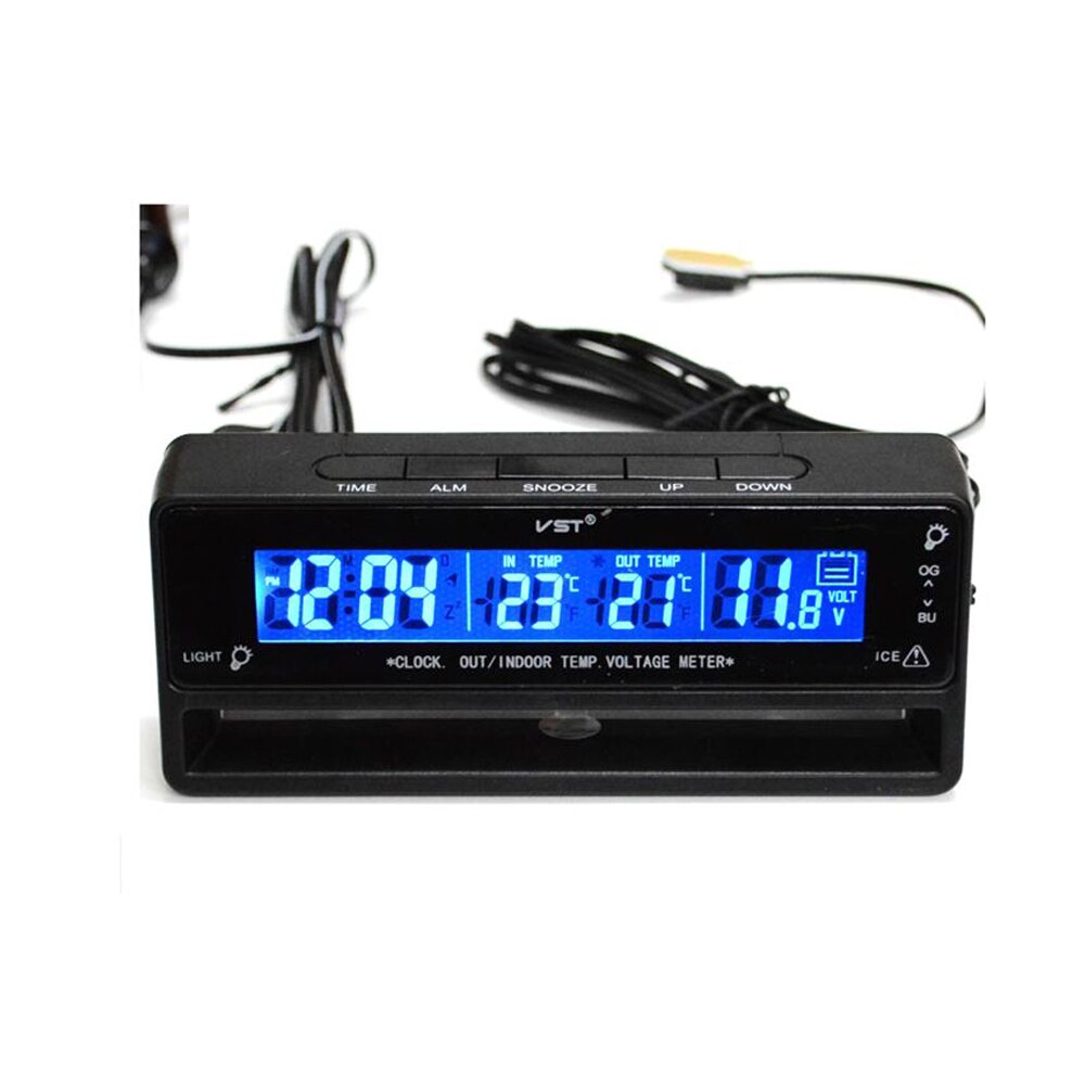 Car Digital LCD Display Clock Car Thermometer digi... – Vicedeal