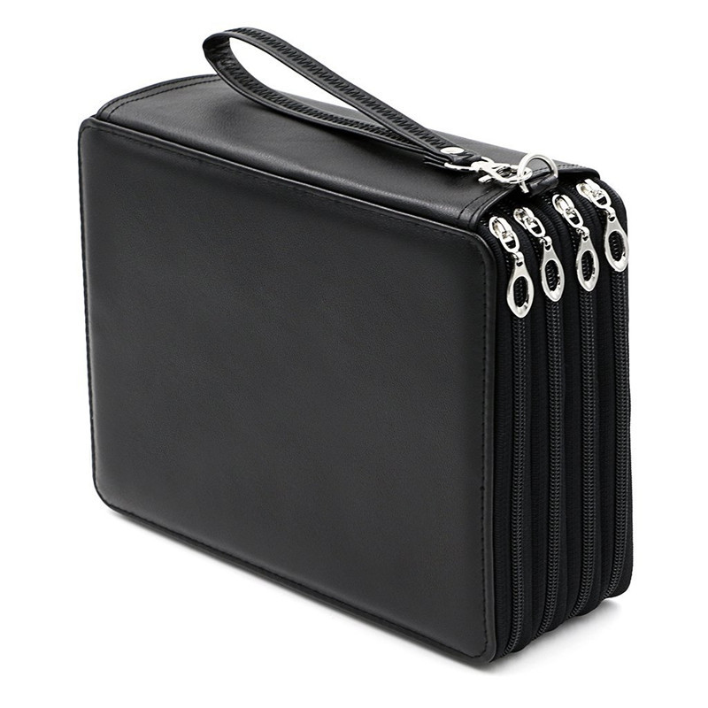 OLIKE 168 Slots PU Leather Pencil Case Holder Orga... – Grandado