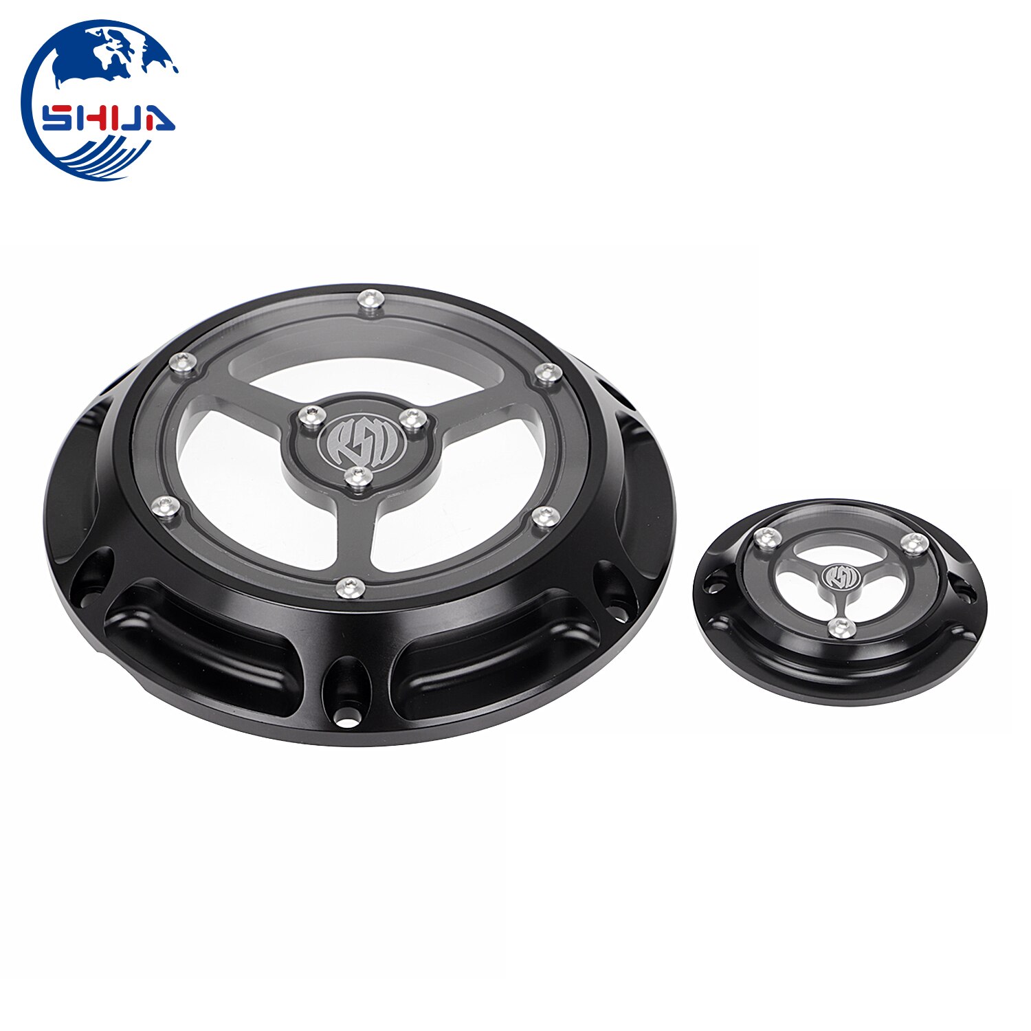 Motorcycle CNC Black 6 Holes Derby Cover Timing Ti... – Grandado