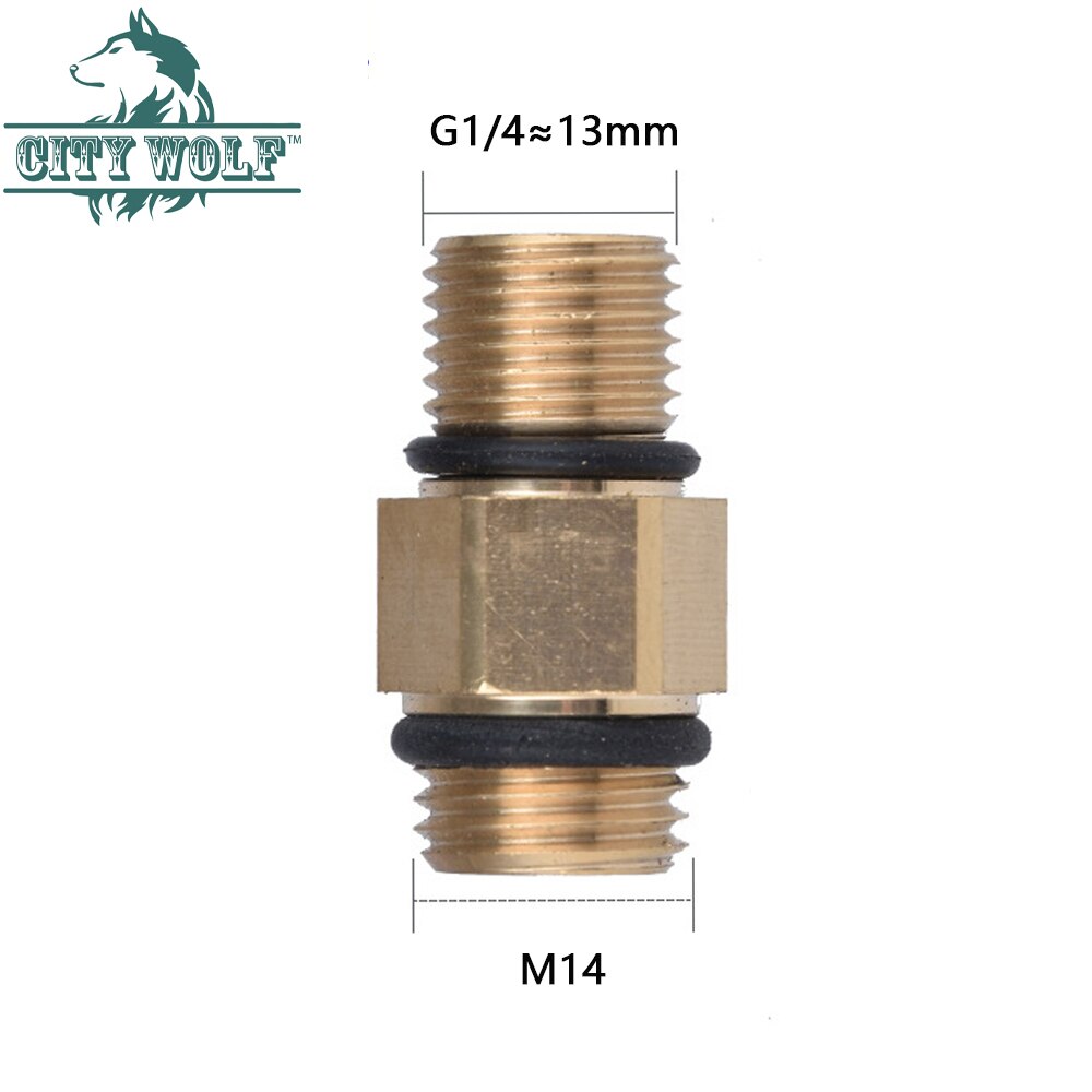 High Pressure Washer Brass Adaptor G1/4 M14 Thread... – Grandado