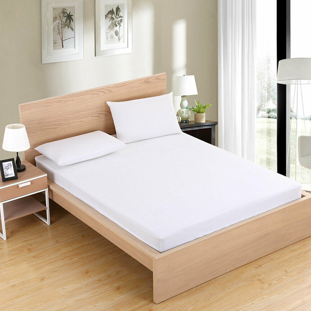 Brief Pure Color Bed Fitted Sheet Elastic Sheets S... – Grandado