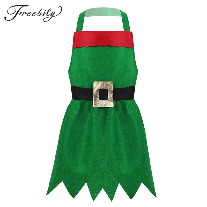 Boys Girls Christmas Elf Costume Festival Kitchen ... – Vicedeal