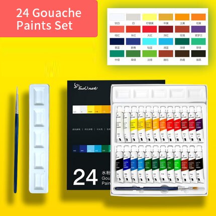 Professional12/18/24 Kleuren Aquarel/Gouache Verf ... – Vicedeal
