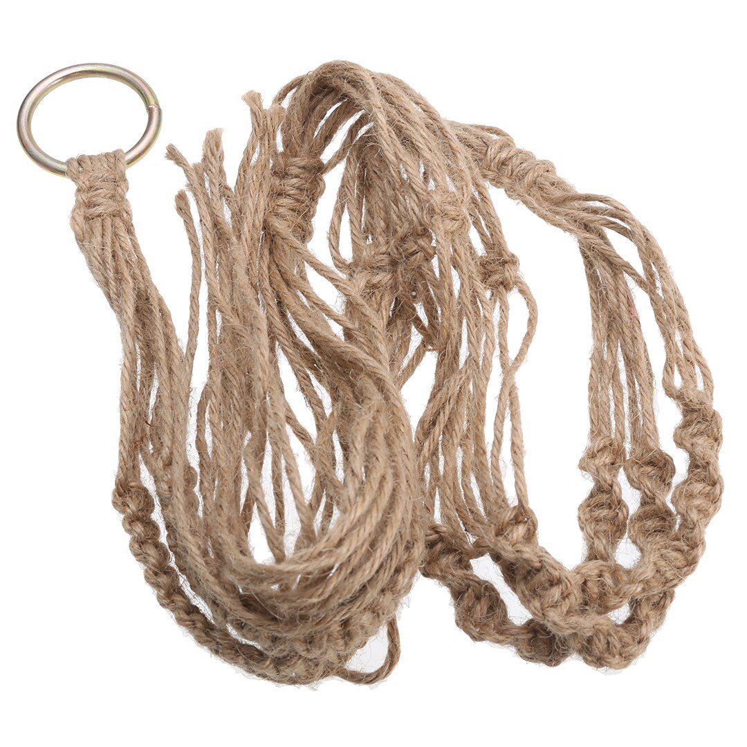 125cm Dark Jute Double Macrame Plant Hanger 2 Tier... – Grandado