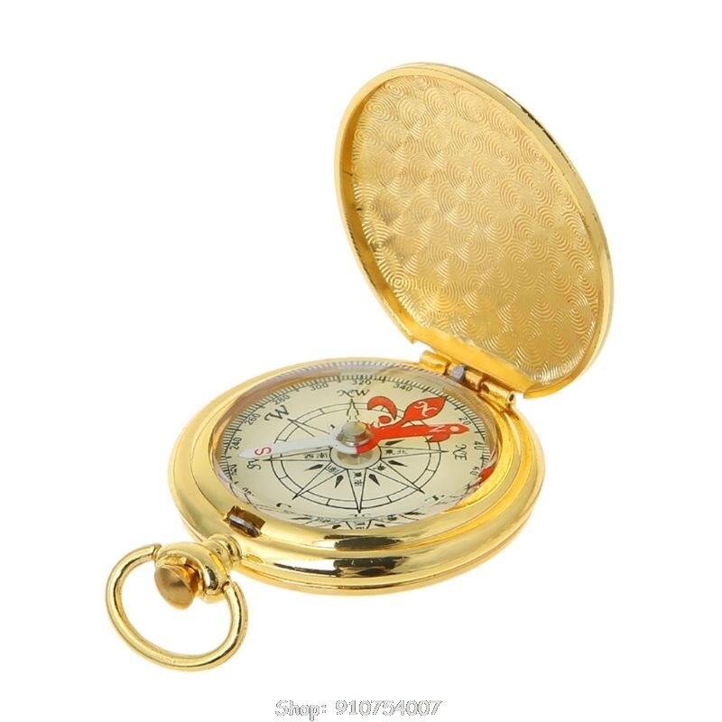 Reloj de bolsillo con brújula abatible portátil, n... – Grandado