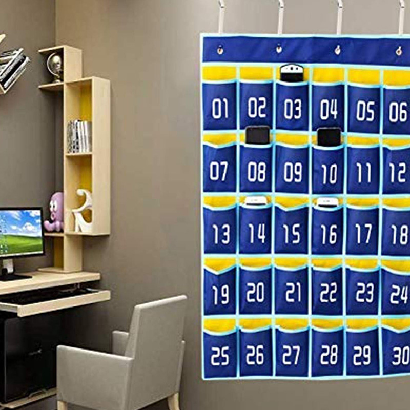 Numbered Pocket Chart Classroom Organizer for Cell... – Grandado