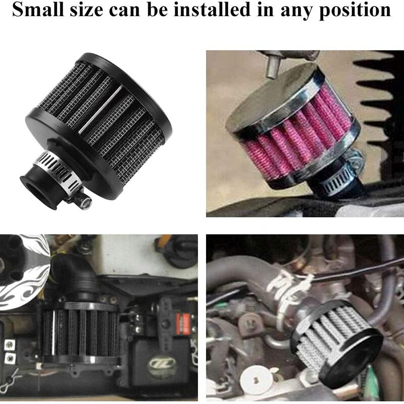 Universal Black Interface Motorfiets Air Intake Fi... – Vicedeal