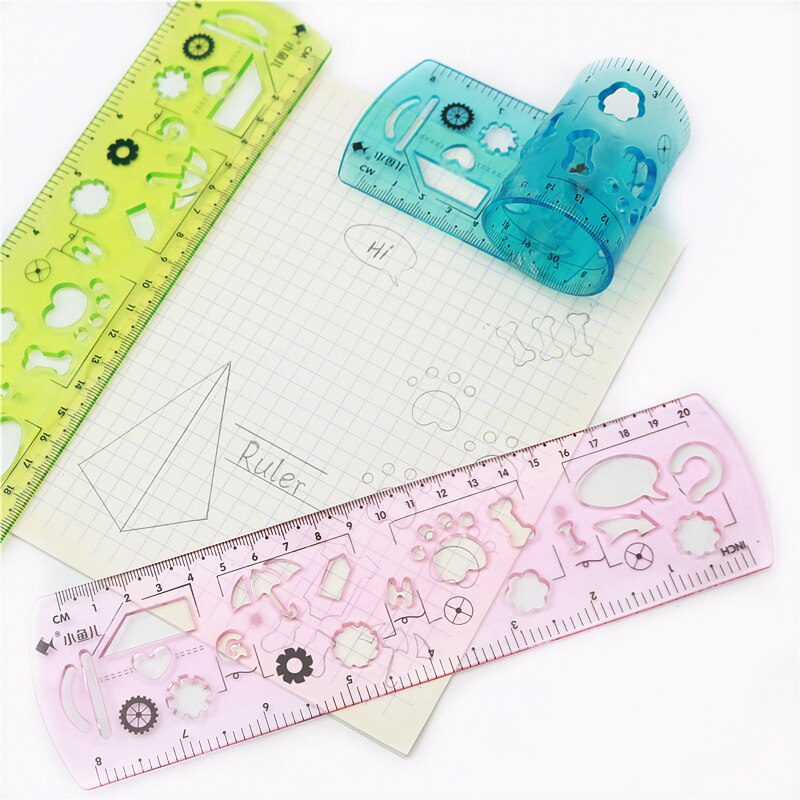 Fun and cute soft thick ruler 20/15cm Plastic is t... – Grandado