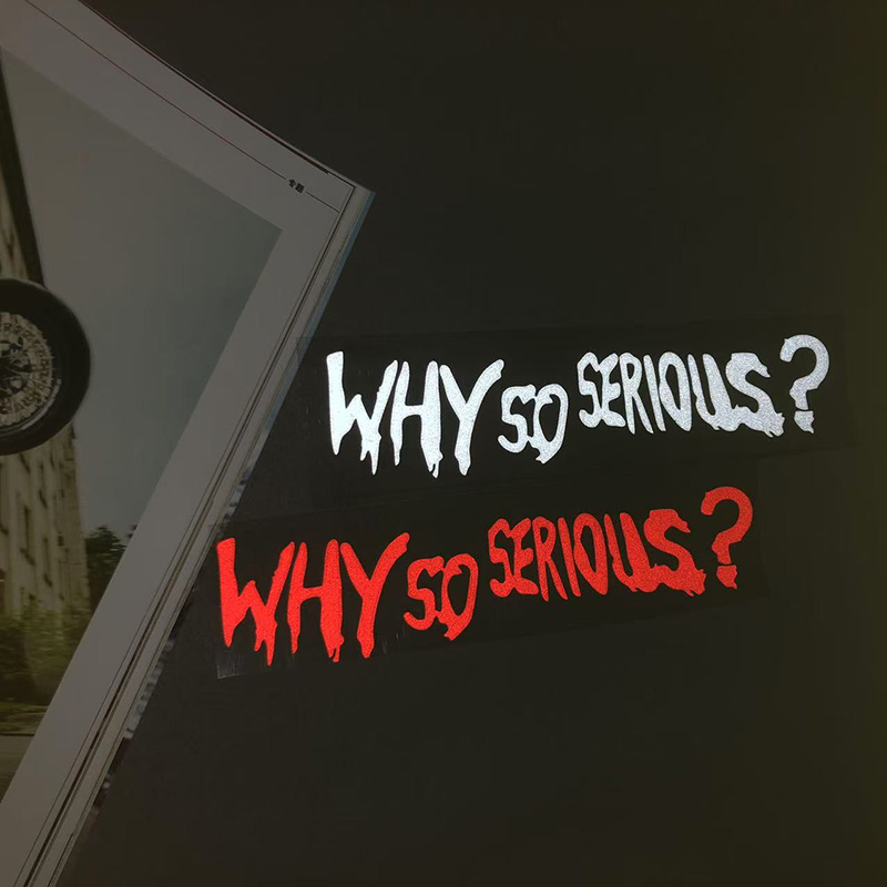 Why So Serious Decals Motorcycle Stickers Car Refl... – Grandado