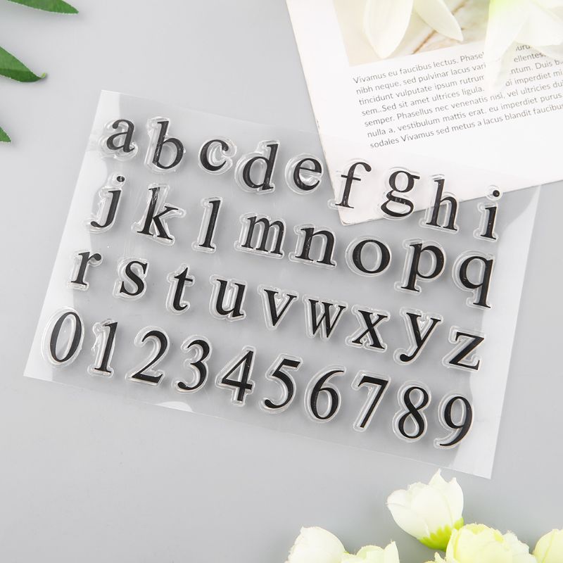 Alphabet Silicone Clear Seal Stamp DIY Scrapbookin... – Grandado