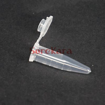 LOT 1000 Scale line 0.5ml Laboratory Plastic Centrifuge tube V-bottom ...