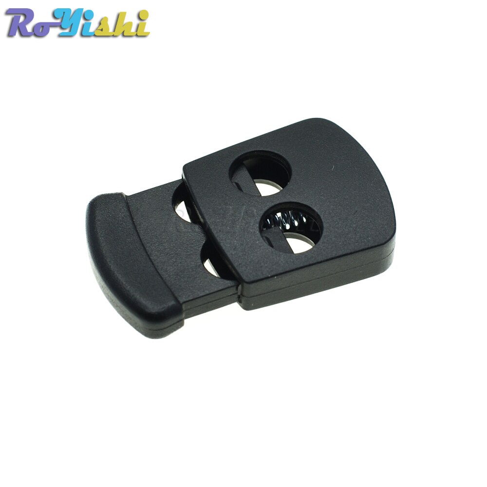 20pcs/pack 2 Holes Cord Lock Toggle Stopper Plasti... – Grandado