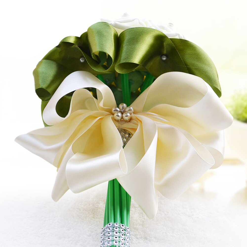 Wedding Bouquet Crystal Roses Bridesmaid Bouquet S... – Grandado