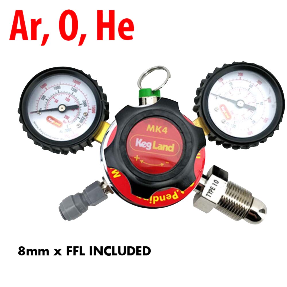 KegLand Argon, Oxygen, Helium Gas Regulator | MK4 ... – Grandado