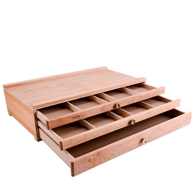 40.9x25.9cm Desktop Easel Wooden Storage Painting ... – Vicedeal