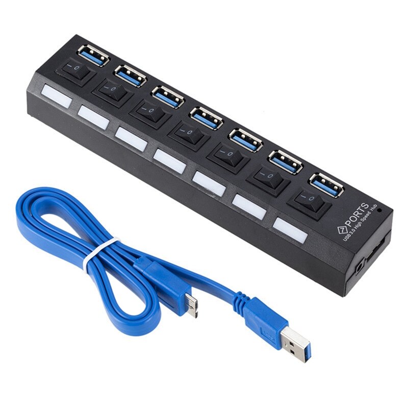 -Independent 7-Port 3.0Hub Hub USB3.0 Hub USB High... – Vicedeal