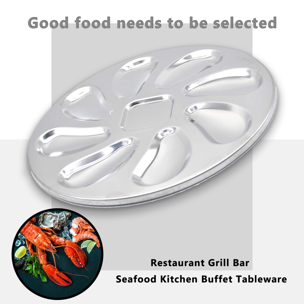 Brand Oyster Shell Shaped 8 Slots Stainless Steel ... – Grandado
